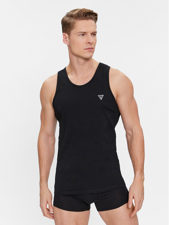 Guess Tank-Top U97M02 KCD31 Schwarz Regular Fit | Modivo.de