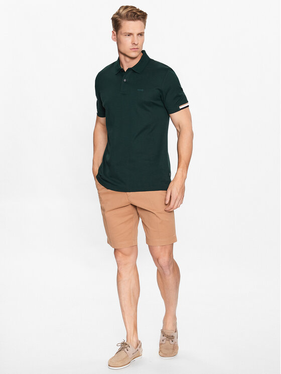 Boss Tricou polo 50467113 Verde Regular Fit | Modivo.ro