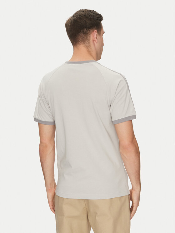 adidas T-Shirt adicolor Classics 3-Stripes JN7016 Szary Slim Fit ...