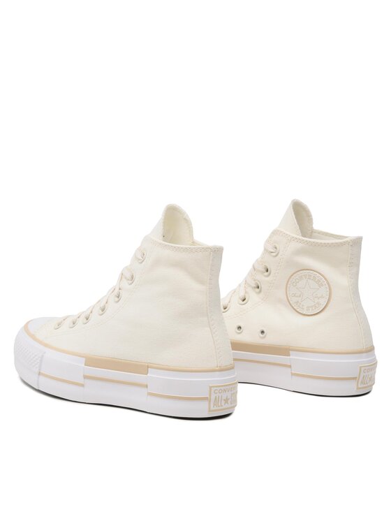 Converse Plátěnky Chuck Taylor All Star Lift A05009C Écru | Modivo.cz