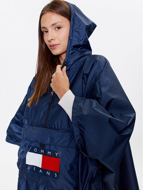 Tommy Jeans Poncho AW0AW11015XNL Colorat Relaxed Fit | Modivo.ro