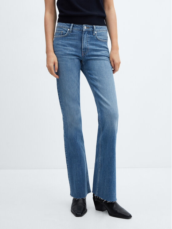 Mango Farmer Fiona 67040313 Kék Flare Fit | Modivo.hu
