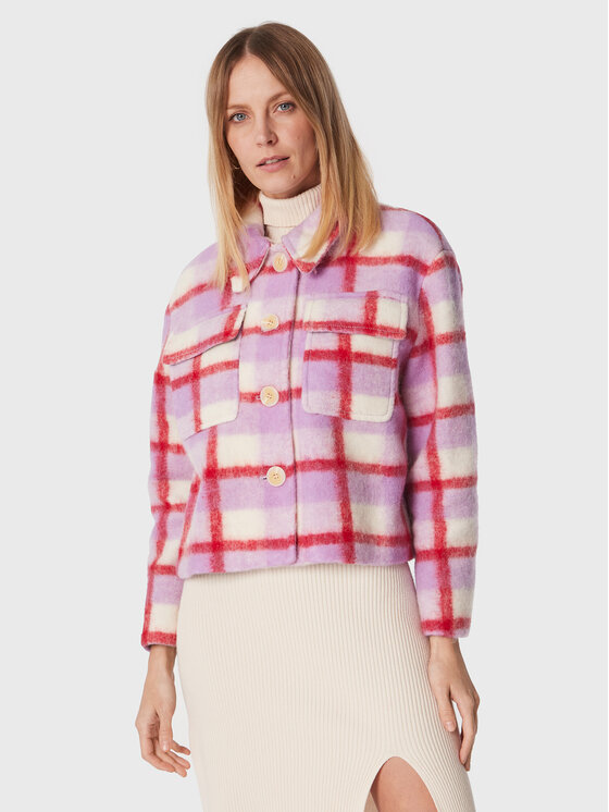 Sisley Übergangsjacke 2N7WLN01D Violett Regular Fit | Modivo.de