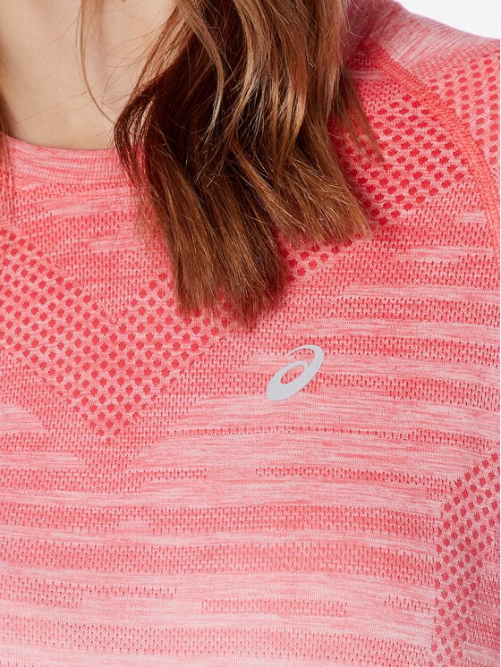 Asics Technisches T-Shirt Seamless 2012C392 Rosa Slim Fit | Modivo.de
