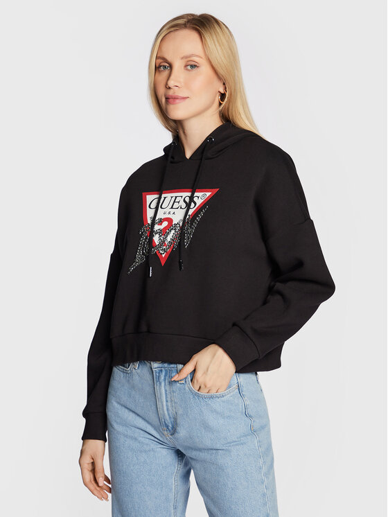 Guess Sweatshirt Icon W2BQ17 KB683 Schwarz Regular Fit | Modivo.de