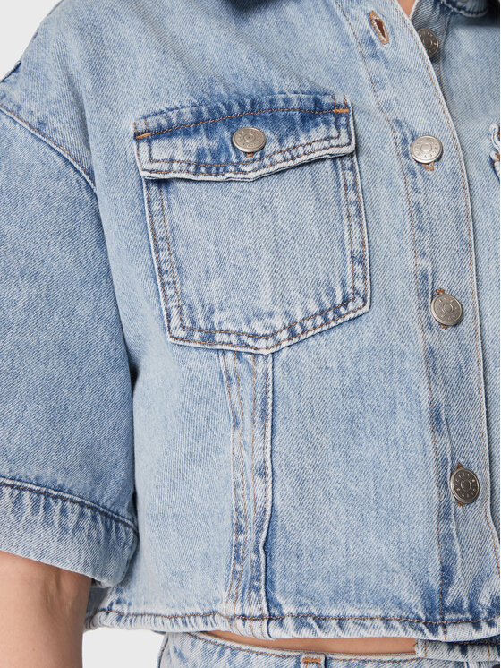 Sisley Jeansjacke 5XAVLQ03D Himmelblau Regular Fit | Modivo.de