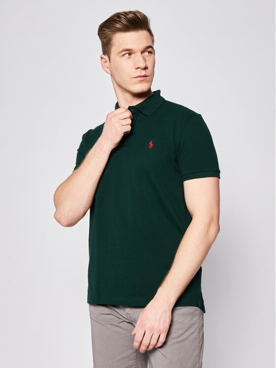 Polo Ralph Lauren Polokošeľa Core Replen 710782592 Zelená Custom Slim ...