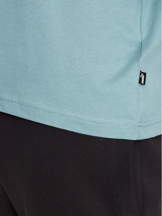Puma T-Shirt Essentials+ 2 Col Logo 586759 Zielony Regular Fit | Modivo.pl