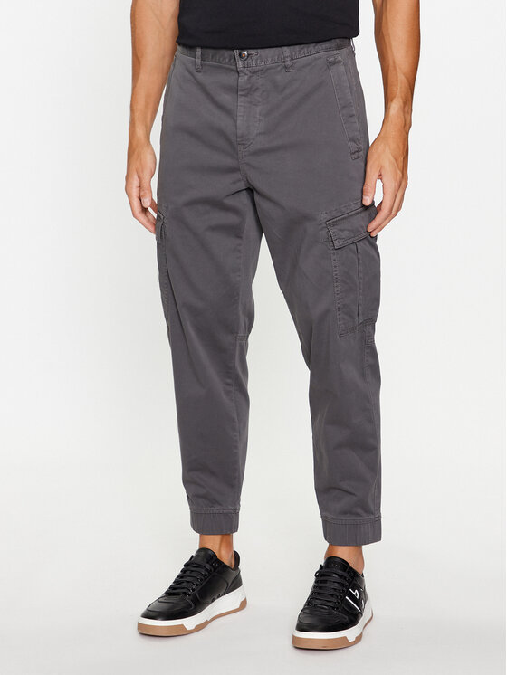 Boss Auduma bikses 50494347 Pelēks Regular Fit | Modivo.lv