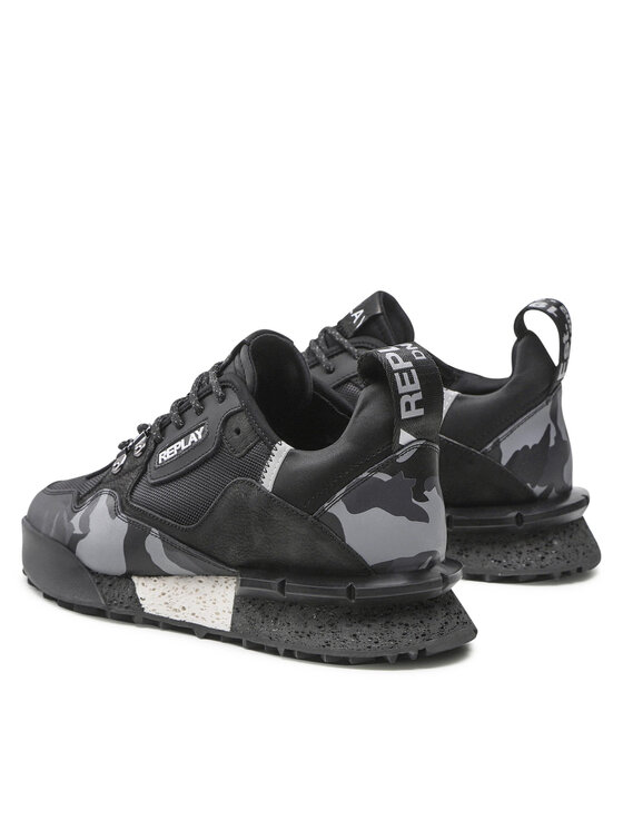 Replay Sneakersy Field Speed GMS1P.000.C0018L Czarny | Modivo.pl