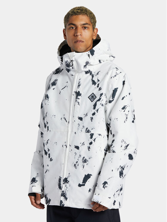 DC Куртка для сноуборду Basis Print Snjt ADYTJ03064 Білий Regular Fit ...