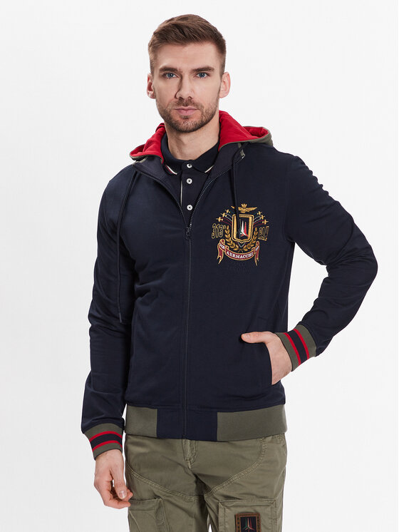 Aeronautica Militare Sweatshirt 231FE1765F419 Dunkelblau Regular Fit ...