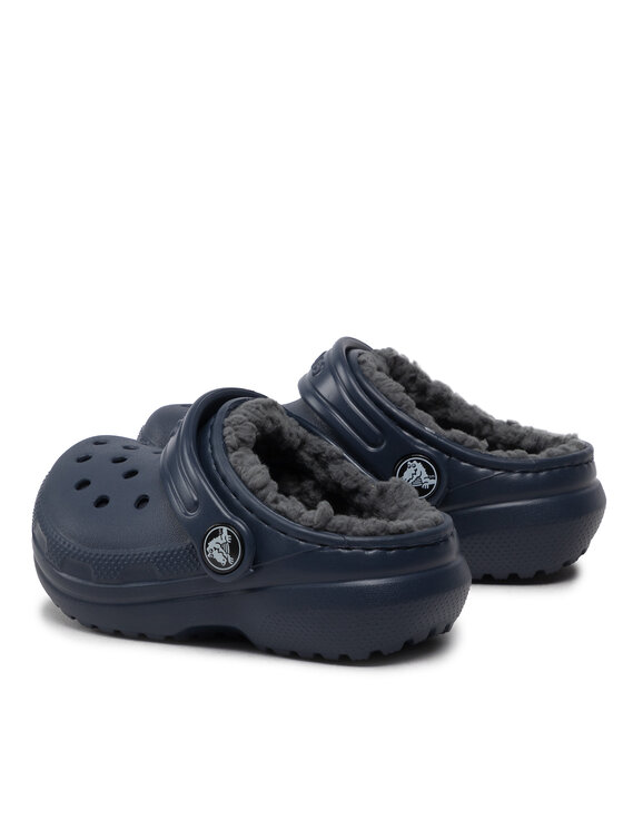 Crocs Pantoletten Classic Lined Clog T 207009 Dunkelblau | Modivo.de