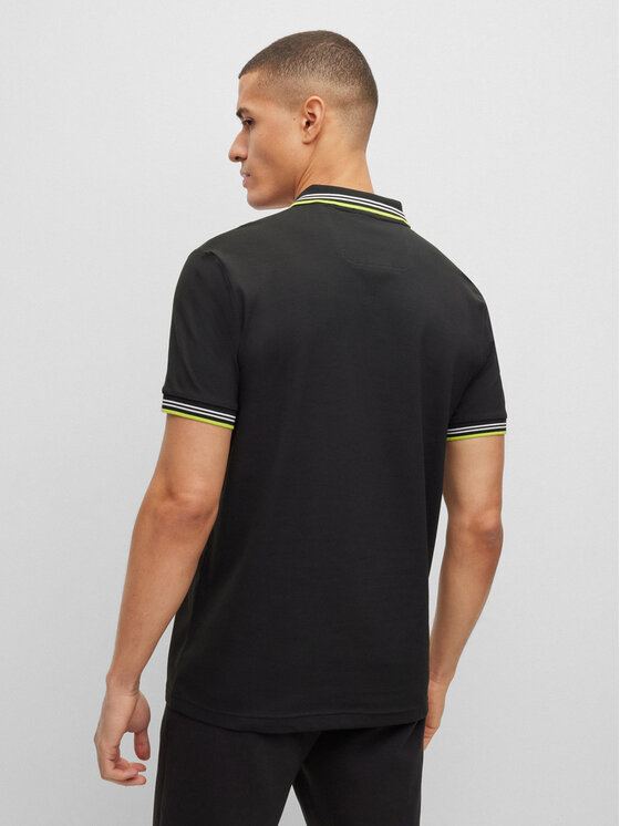 Boss Polo Paul 50469245 Czarny Slim Fit | Modivo.pl
