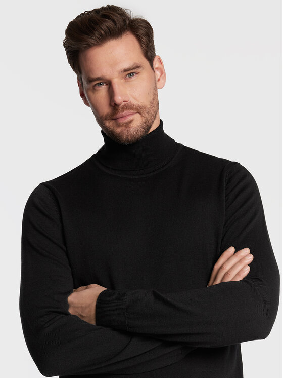 J.Lindeberg Поло Lyd Merino FMKW06426 Черен Slim Fit | Modivo.bg