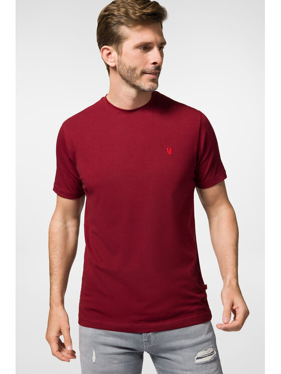 Próchnik T-Shirt PM 2 TS073123000040 Bordowy Regular Fit | Modivo.pl