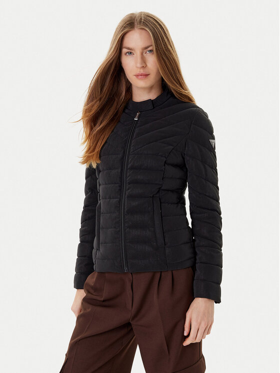 Guess Geacă W5YL13 WHDQ0 Negru Regular Fit | Modivo.ro