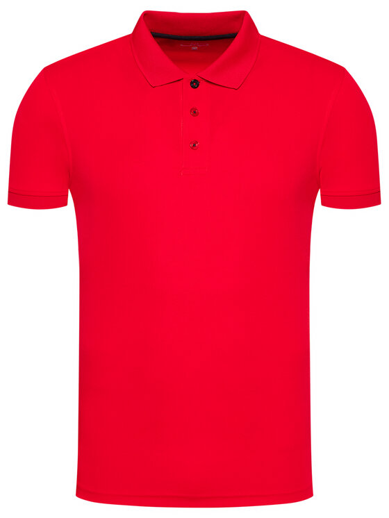 CMP Polo 3T60077 Czerwony Regular Fit | Modivo.pl