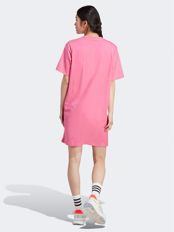 adidas Sukienka codzienna Essentials 3-Stripes Single Jersey Boyfriend ...
