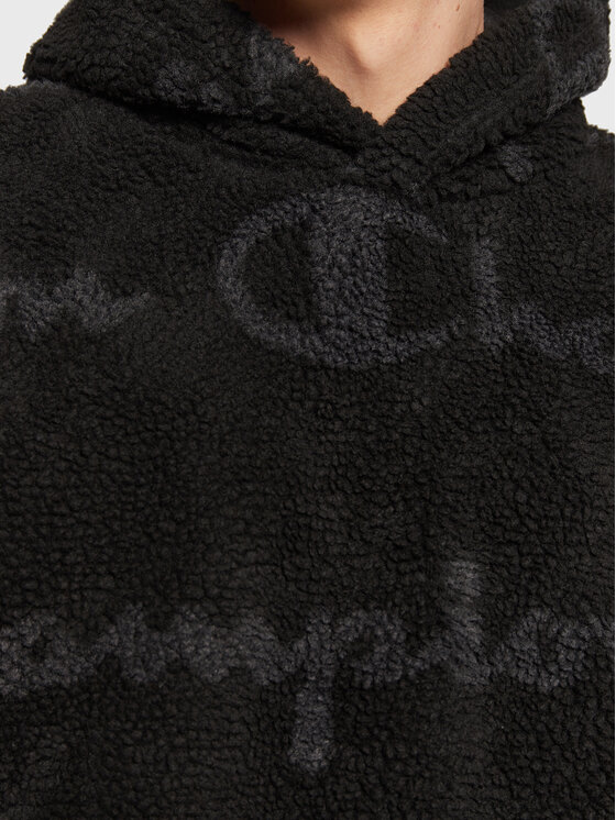Champion Суитшърт All-Over Script Logo Print 216718 Черен Regular Fit ...