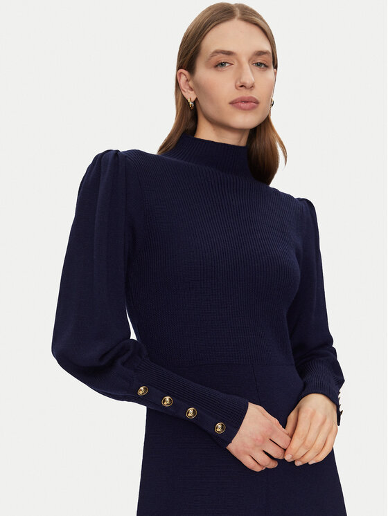 Luisa Spagnoli Úpletové šaty Magalin 58414 Tmavomodrá Regular Fit ...