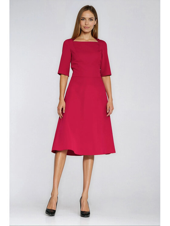 NIFE Sukienka codzienna S290 Czerwony Regular Fit | Modivo.pl