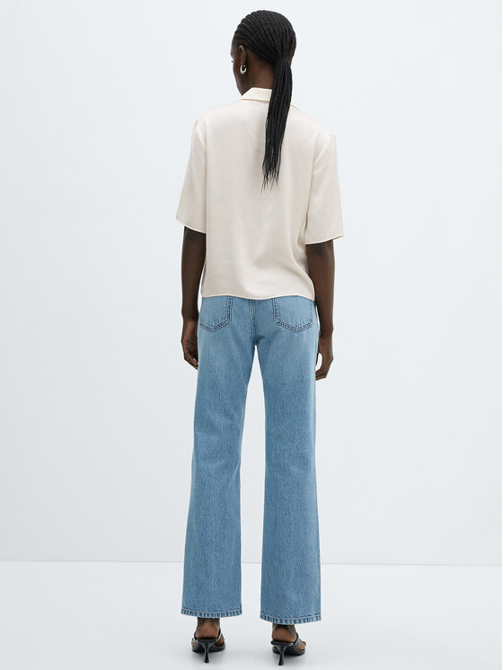 Mango Košile Sassa 67007129 Écru Regular Fit | Modivo.cz