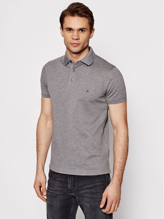 Tommy Hilfiger Polo 1985 Mw0mw17771 Pelēks Slim Fit Modivo Lv
