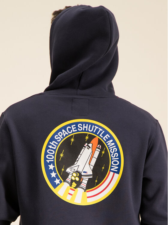 Alpha Industries Mikina Nasa 178317 Tmavomodrá Regular Fit | Modivo.cz
