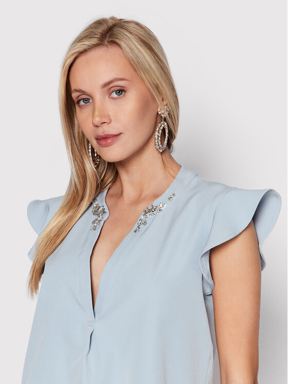 Guess Μπλουζάκι Mattea W2GH82 WB4H2 Μπλε Regular Fit | Modivo.gr