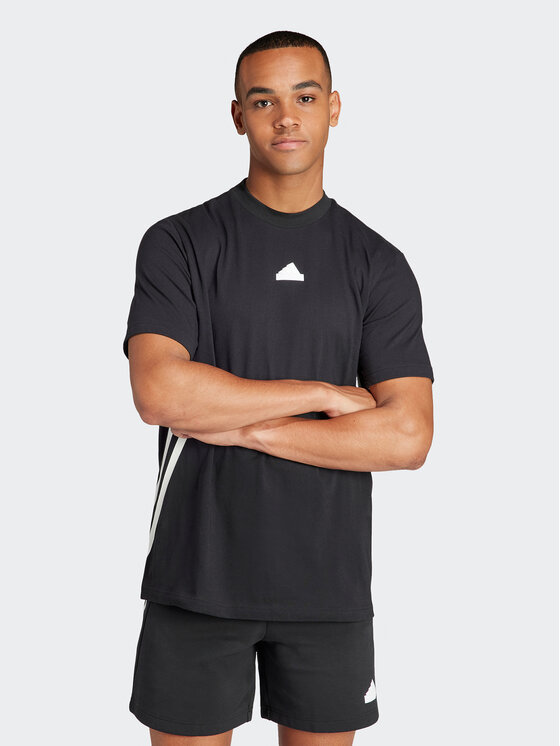 adidas T-Shirt Future Icons 3-Stripes IR9166 Černá Loose Fit | Modivo.cz