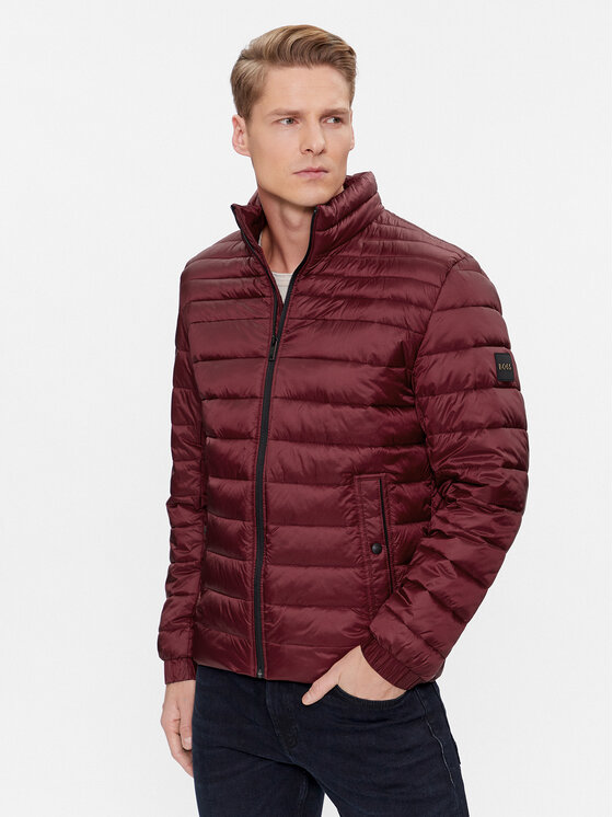 BOSS Kurtka przejściowa Oden1 50505262 Bordowy Slim Fit | Modivo.pl