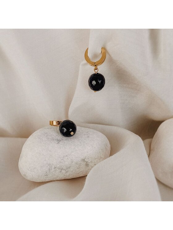 manoki Kolczyki KA210G Czarny | Modivo.pl