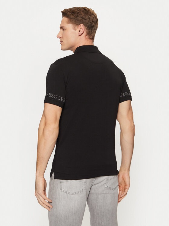 Guess Tricou polo M5RP66 J1314 Negru Slim Fit | Modivo.ro