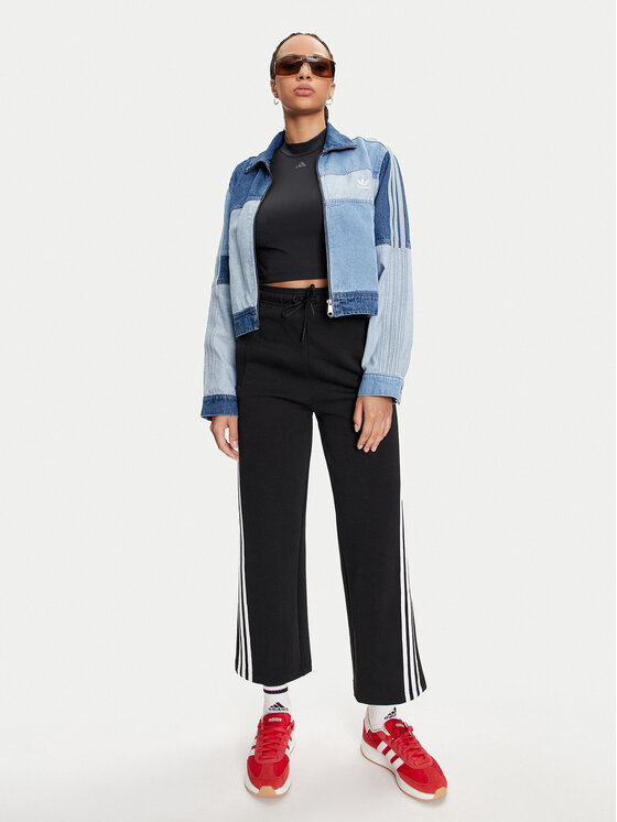 adidas Melegítő alsó Future Icons 3-Stripes IN9474 Fekete Loose Fit ...