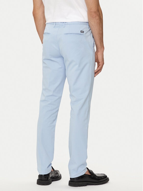 Boss Pantaloni chino Kaito1 50487966 Albastru celest Slim Fit | Modivo.ro