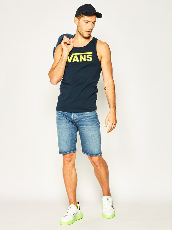 Vans Tank top Classic VN000Y8VYMQ Granatowy Regular Fit | Modivo.pl