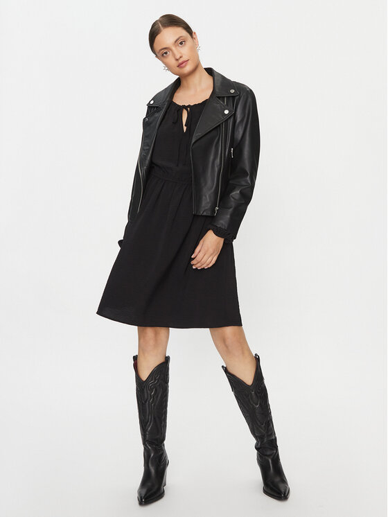Vero Moda Rochie de zi 10302545 Negru Regular Fit | Modivo.ro
