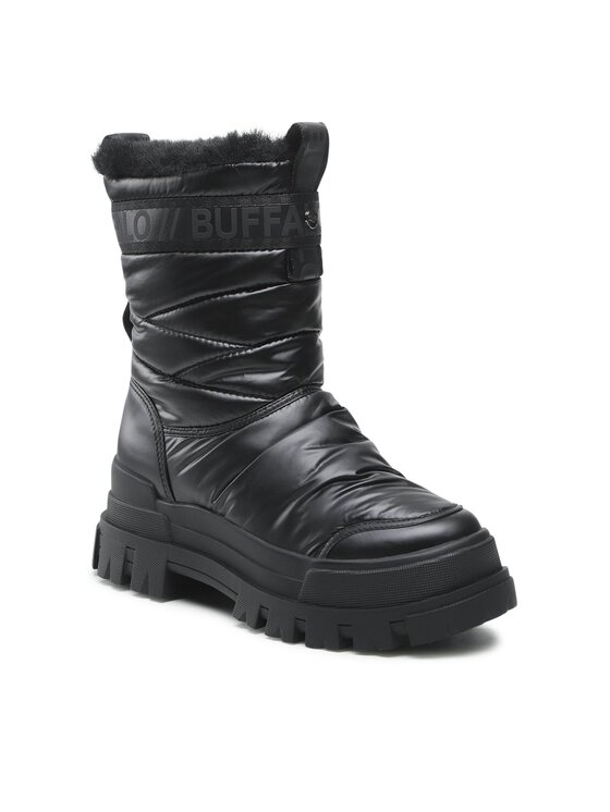 Buffalo Botki Aspha Quilt BN12840811 Czarny | Modivo.pl