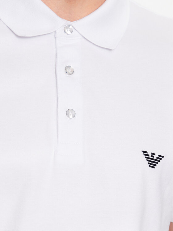 Emporio Armani Underwear Polo 211804 3R461 00010 Biały Regular Fit ...