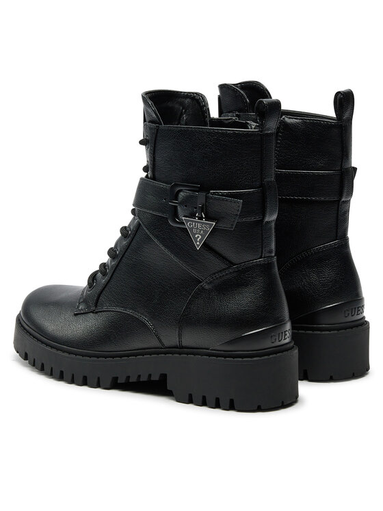 Guess Trapery Olsy FLFOLS ELE10 Czarny | Modivo.pl