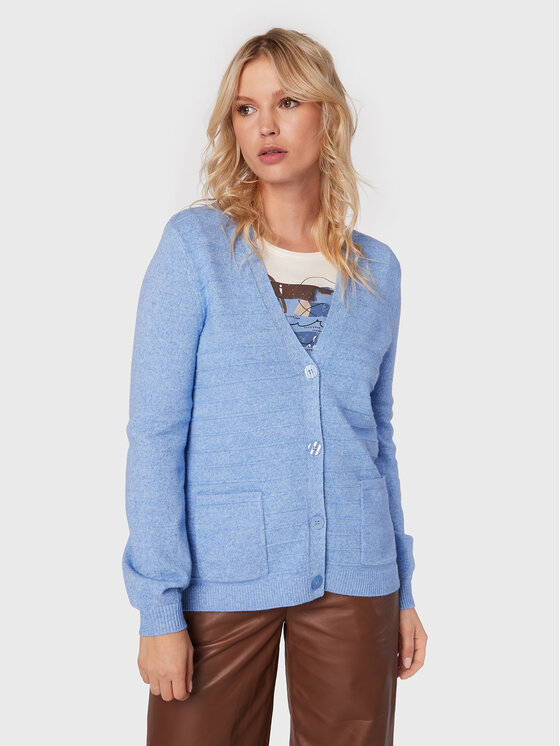 Olsen Strickjacke Henny 11003832 Himmelblau Regular Fit | Modivo.de