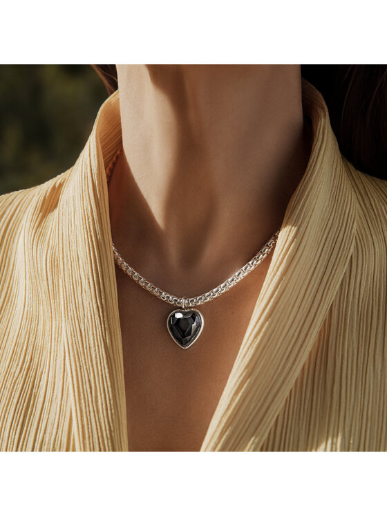 Lilou Naszyjnik 0J0104 Srebrny | Modivo.pl