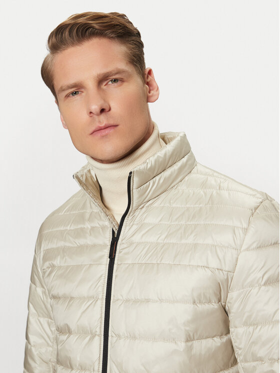 BOSS Kurtka przejściowa Oden1 50505262 Beżowy Slim Fit | Modivo.pl