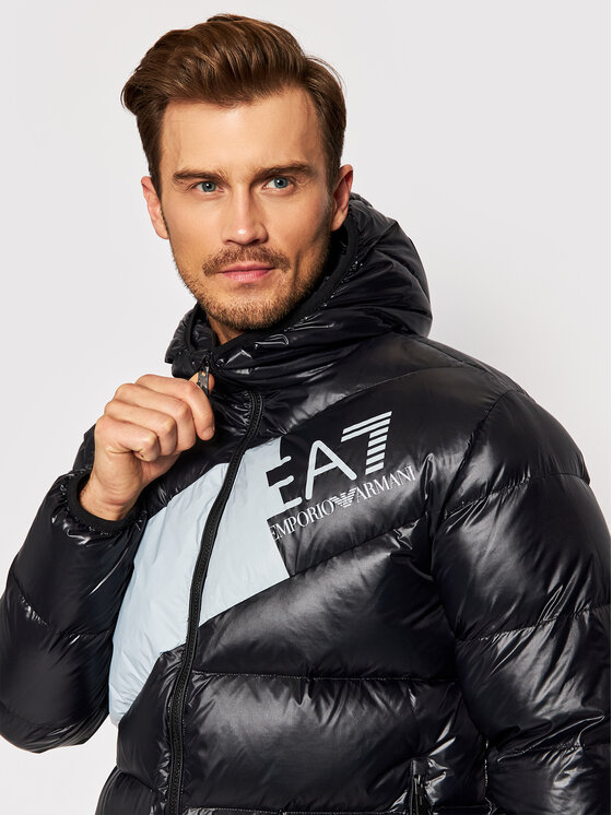 EA7 Emporio Armani Kurtka puchowa 6KPB53 PNR4Z 1200 Czarny Regular Fit | Modivo.pl