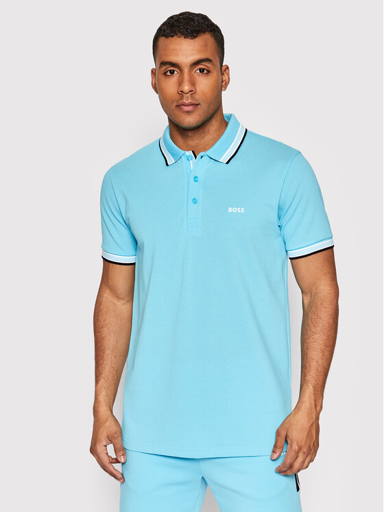 Boss Polo Paddy 50468983 Niebieski Regular Fit | Modivo.pl