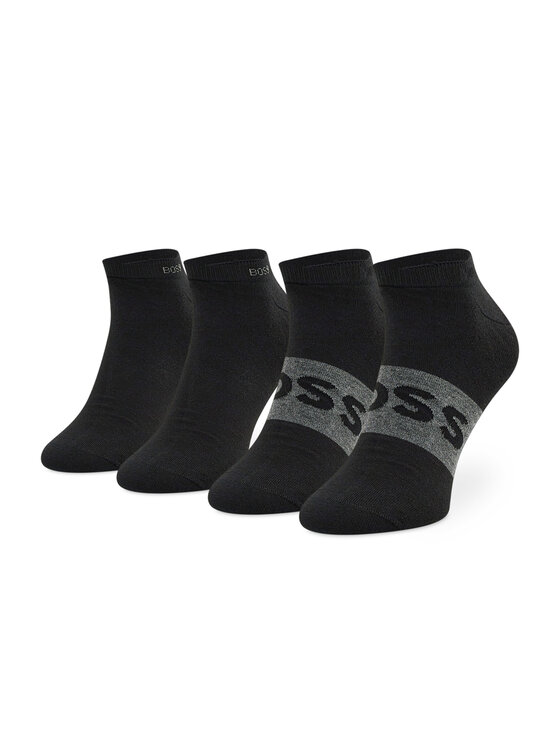 BOSS Kurze Socken 2P As Logo Cc 50469720 Schwarz | Modivo.de
