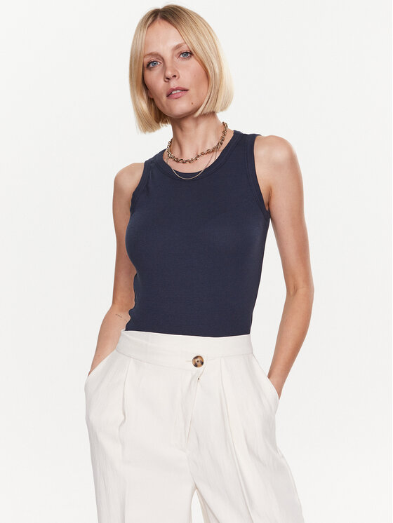 Fransa Top 20612012 Granatowy Slim Fit | Modivo.pl