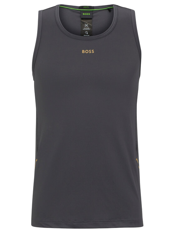 Boss Tank top 50494751 Szary Slim Fit | Modivo.pl