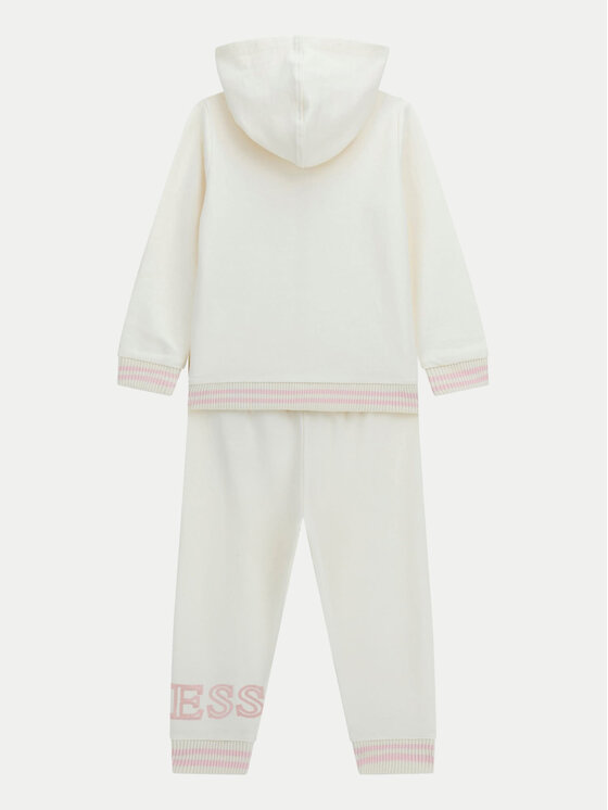 Guess Jogginganzug K4YG00 KA6R4 Écru Regular Fit | Modivo.de